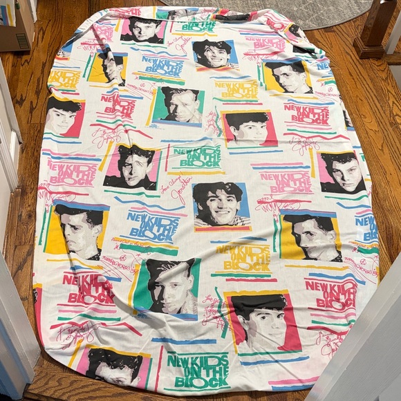 Bedding | Vintage New Kids On The Block Flat Fitted Twin Sheet ...